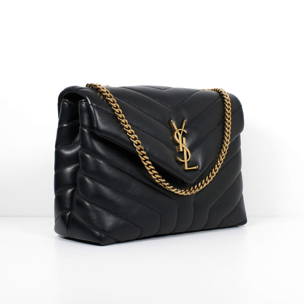 YSL LOULOU Small Schwarz Gold YSL - Coco Liebt Louis