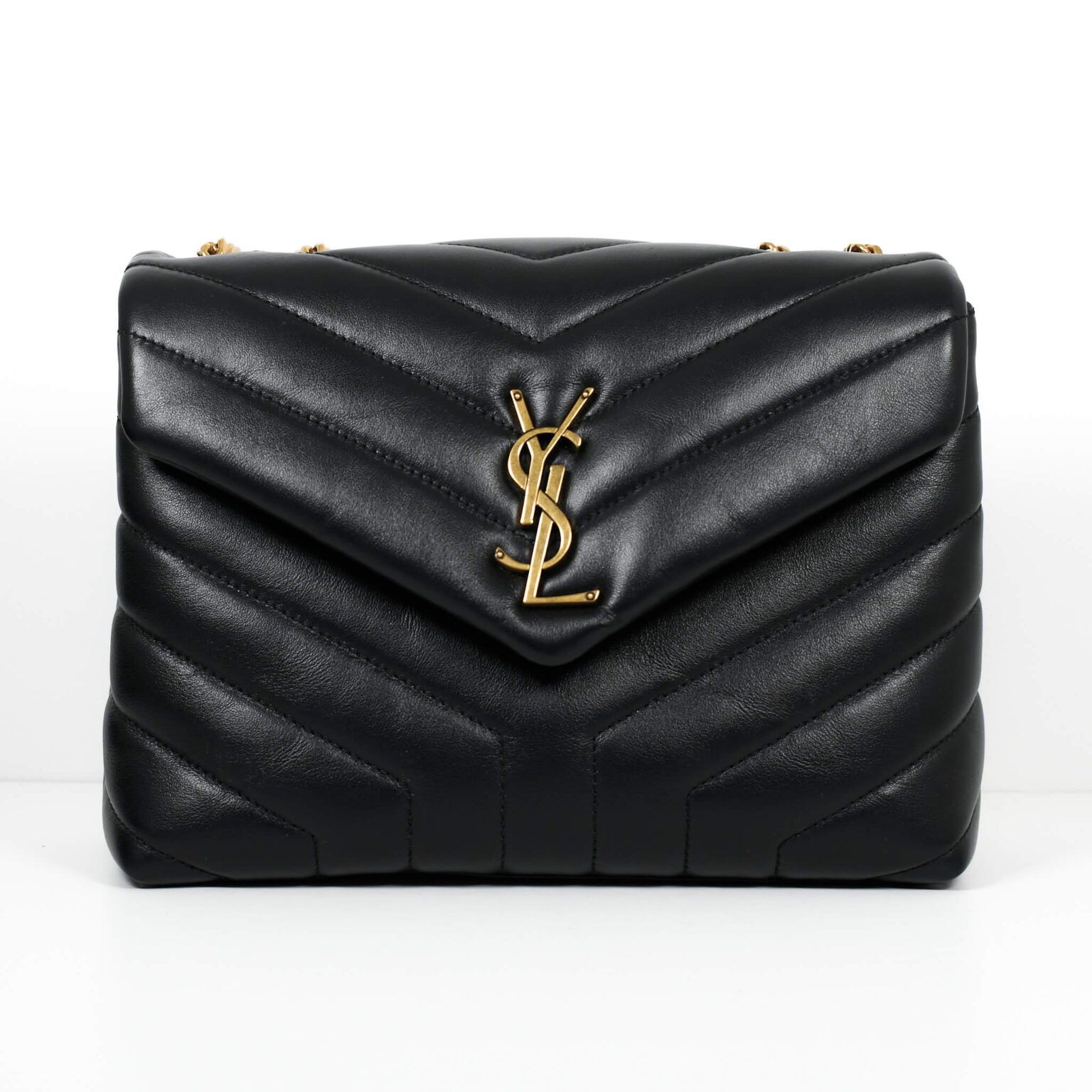 YSL LOULOU Small Schwarz Gold YSL - Coco Liebt Louis